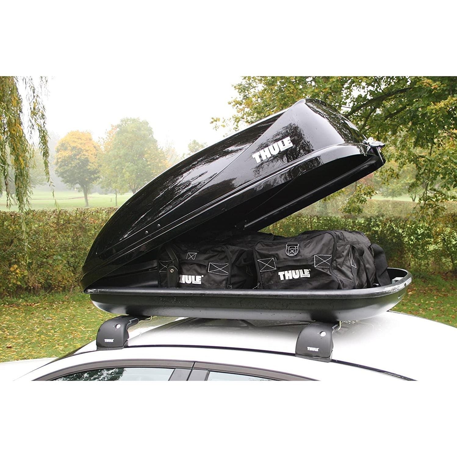 Thule Ocean 80 Car Roof Box Gloss Black Finish 320 Litre — My Roof Tent